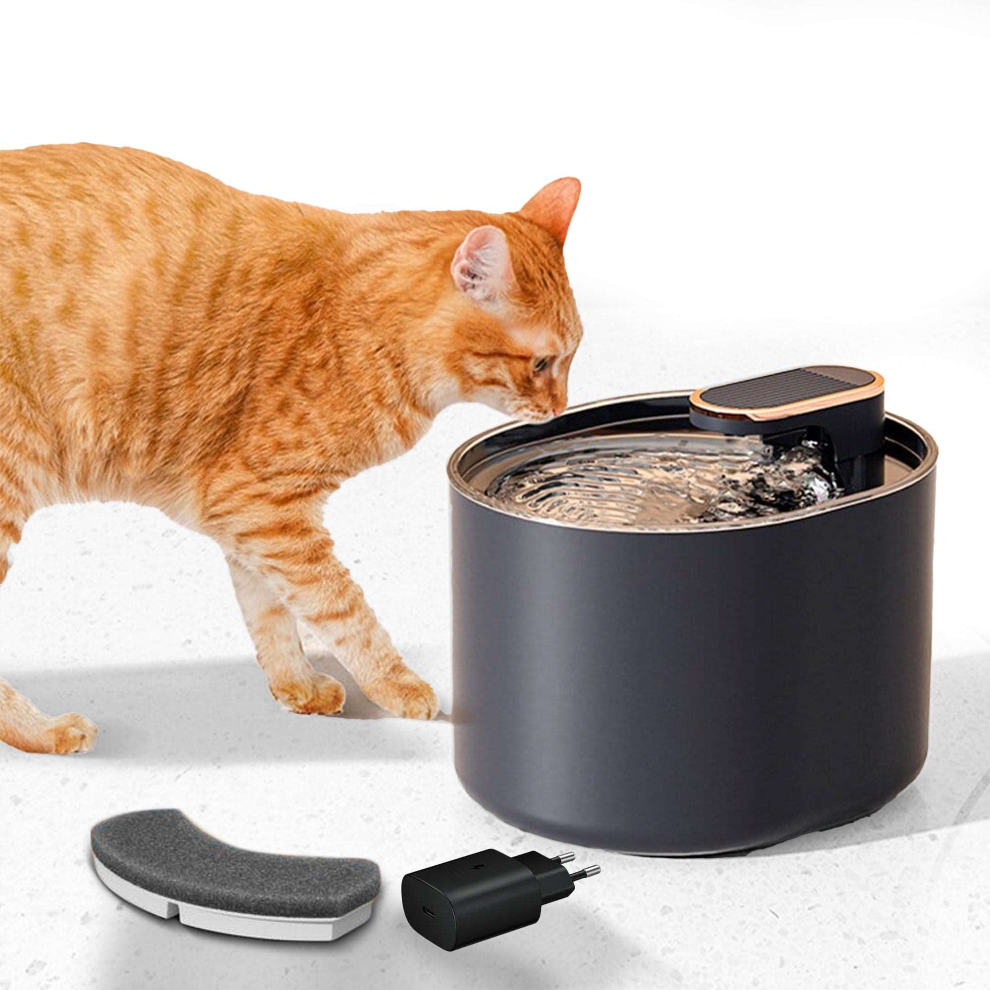 WESOUQ™ Cat water box Ultra Quiet LED Automatic Water Fountain with 7 ...